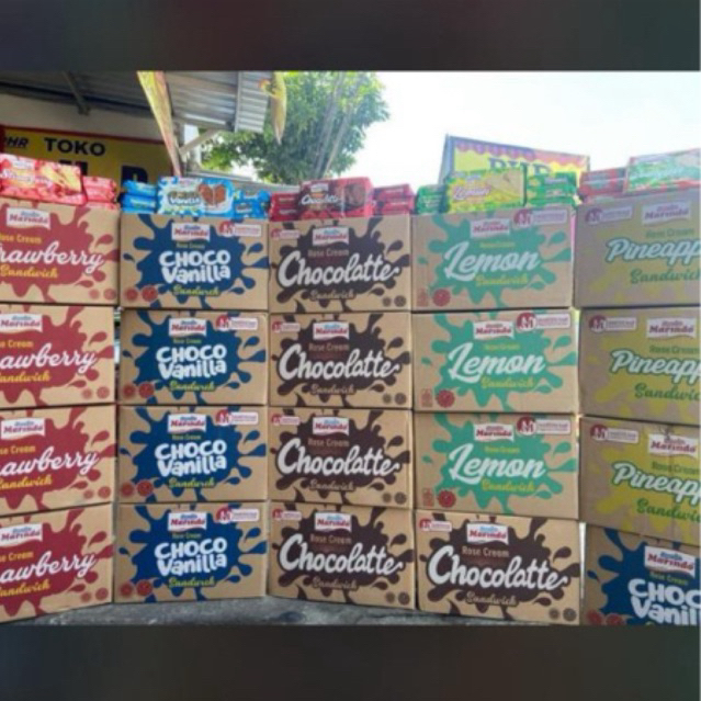 Jual snack roti marindo 21pcs/karton mix rasa | Shopee Indonesia