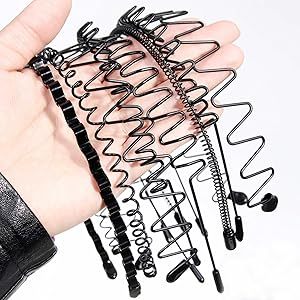 Jual [19 Macam] Bando Gelombang Poni Kawat Besi Metal Sirkam Hairdband ...