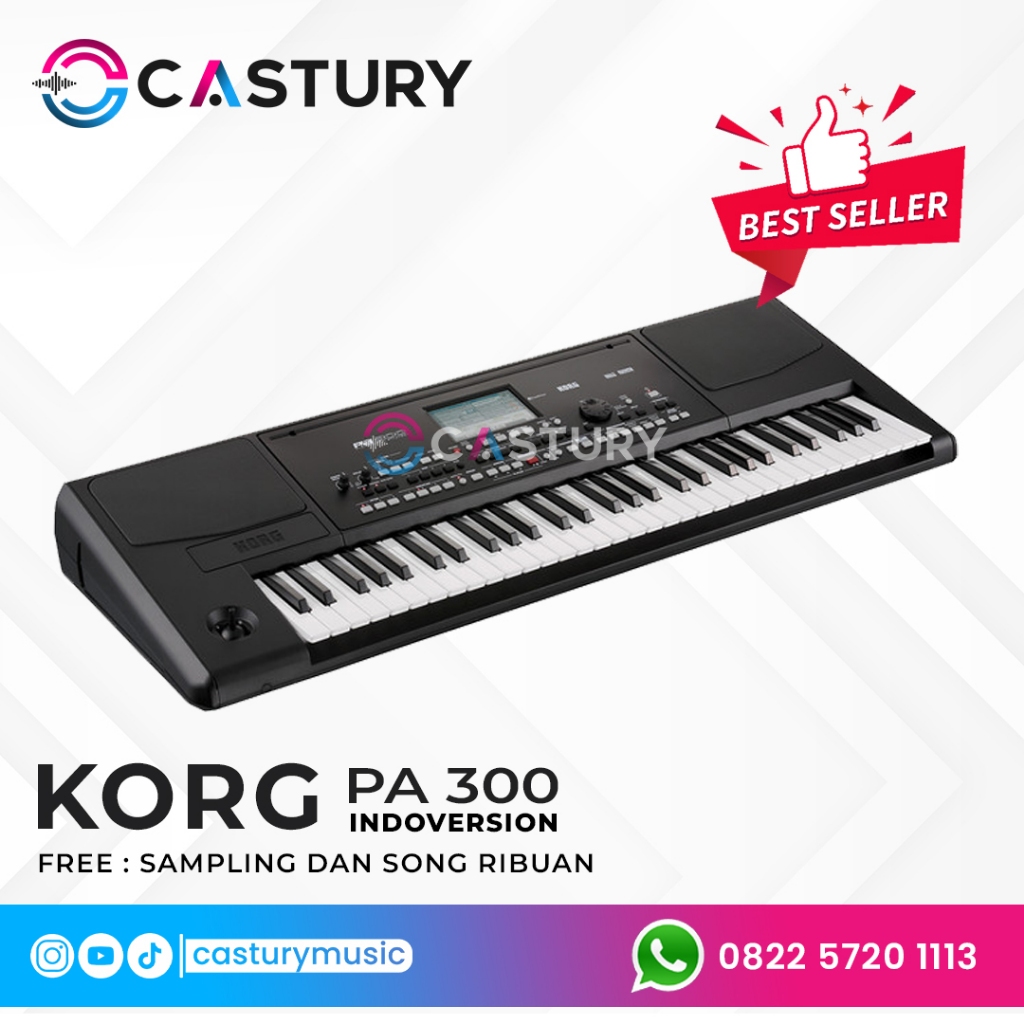 Jual KORG PA 300 Indonesia Version, Garansi Resmi 1 Tahun. Bonus Sampling | Shopee Indonesia