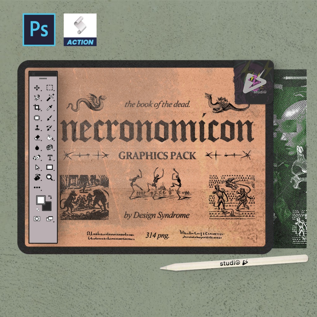 Jual Photoshop Action - PB Necronomicon Graphics Pack | Shopee Indonesia