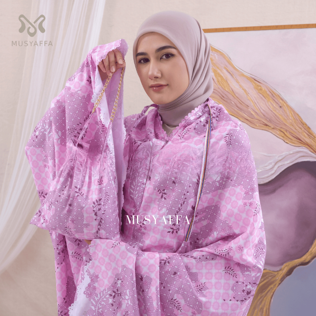 Jual MUSYAFFA - Mukena Dewasa Katun Lasercut 2in1 Motif Arsyla Premium Series | Shopee Indonesia