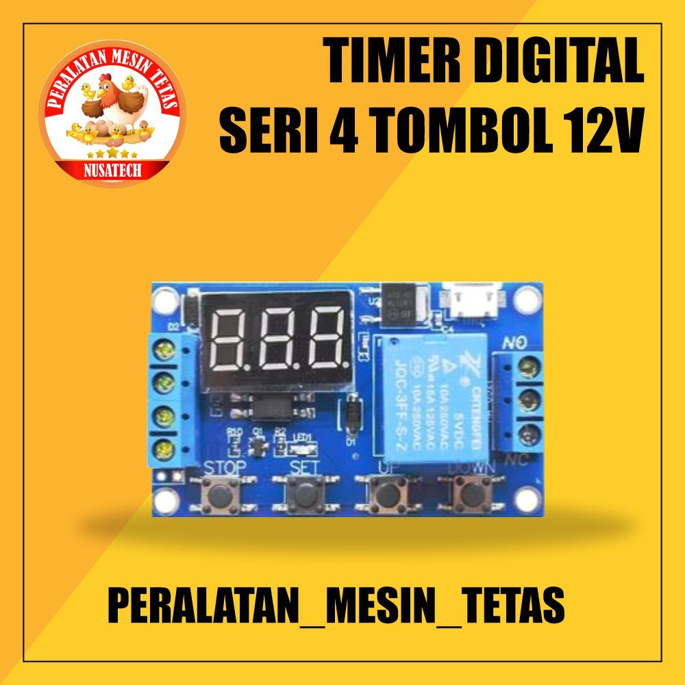 Jual Relay Timer Display 4Tombol DC 6V~30V Delay Time Module Switch ...