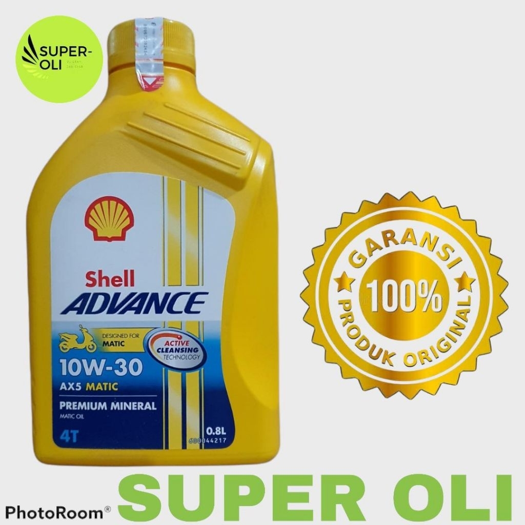 Jual Oli Motor Matic Shell Advance AX5 Matic 10W-30 0.8L Pelumas Motor Mineral Premium dengan ...