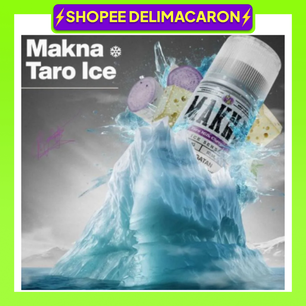 Jual NEW LIQUID MAKNA ICE TARO MILK CHEESE SERIES FREEBASE 60ML 100% ...