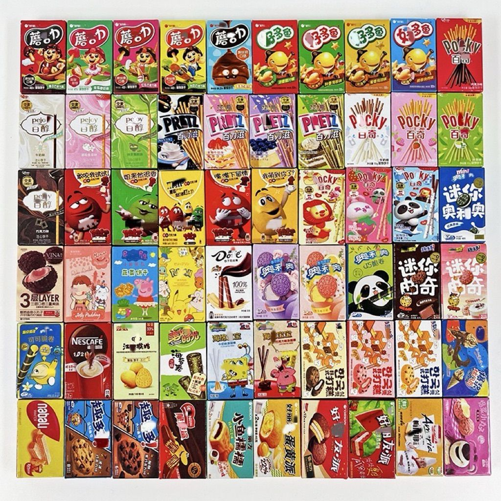 Jual Miniatur Snack Food/Miniatur Biskuit Makanan 50 Variant | Shopee ...