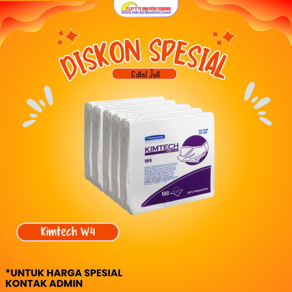 Jual Kimtech Pure*W4 Critical Task Wipers, 1 ply, 100 sheets per pack ...