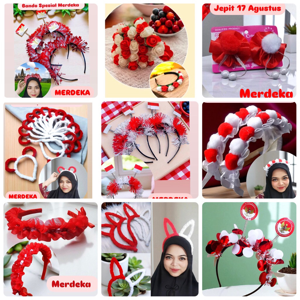 Jual (PER PC) Bando Merah Putih/Bando 17 Agustus/Bando Kemerdekaan W ...