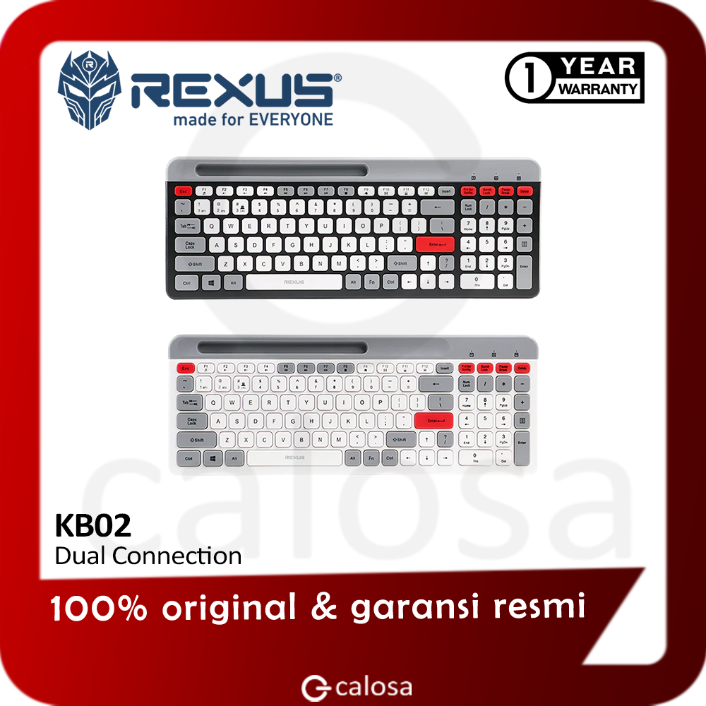 Jual Rexus Keyboard Dual Connection Mosaic KB02 | Shopee Indonesia