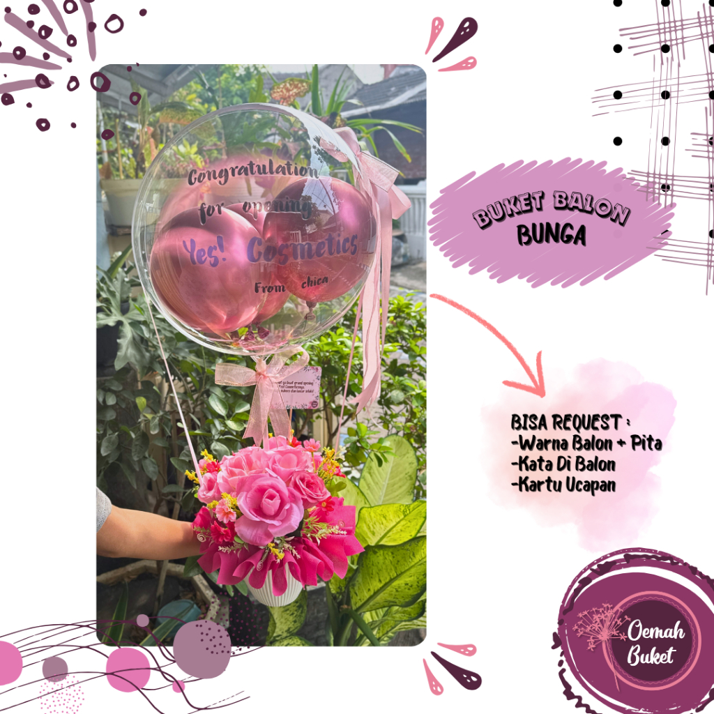 Jual Buket Balon Bunga | Buket Bunga | Buket Wisuda | Hadiah Wisuda ...