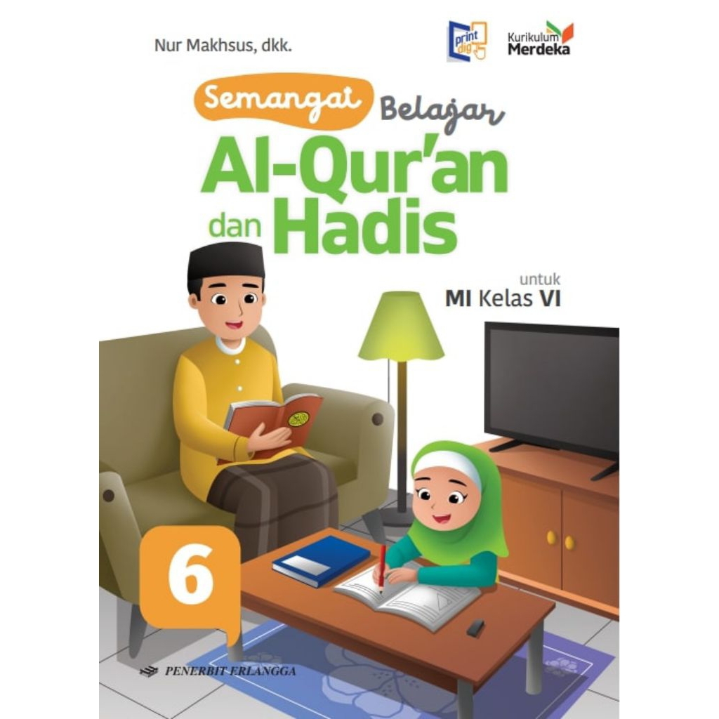 Jual BUKU SEMANGAT BELAJAR AL-QUR'AN DAN HADIS KELAS 6 VI MI ERLANGGA KURIKULUM MERDEKA | Shopee ...