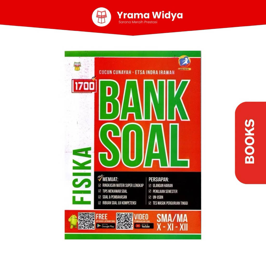 Jual Buku 1700 Plus Bank Soal Fisika Untuk Sma/Ma Kelas X-XI-XII - Cucun | Shopee Indonesia