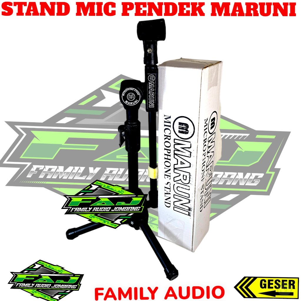 Jual STAND MIC MARUNI STAND MICROPHONE MARUNI PENDEK BONUS HOLDER ...