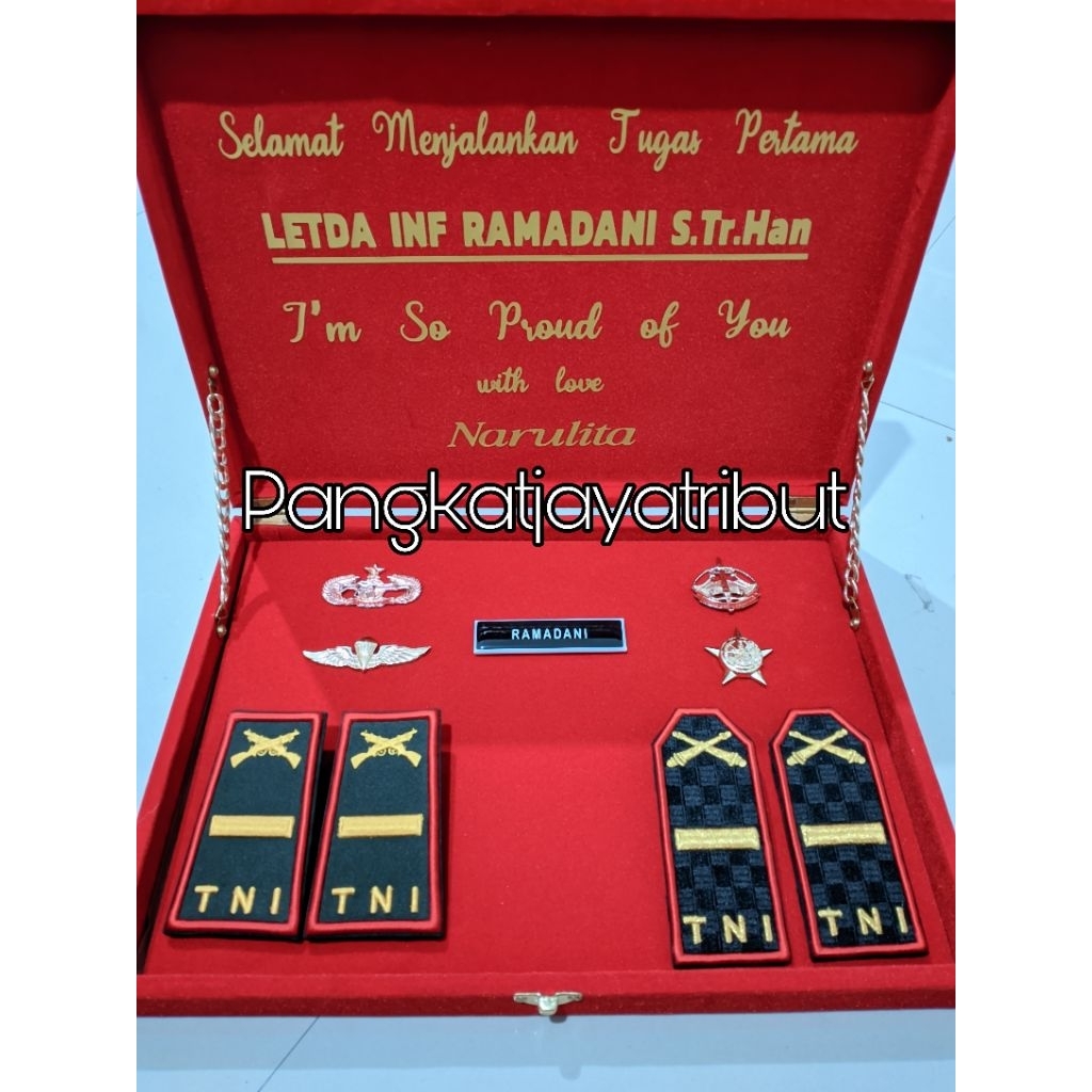 Jual PANGKAT SET BOX PERWIRA AKMIL LETDA PANGKAT SET BOX TNI CUSTOM ...