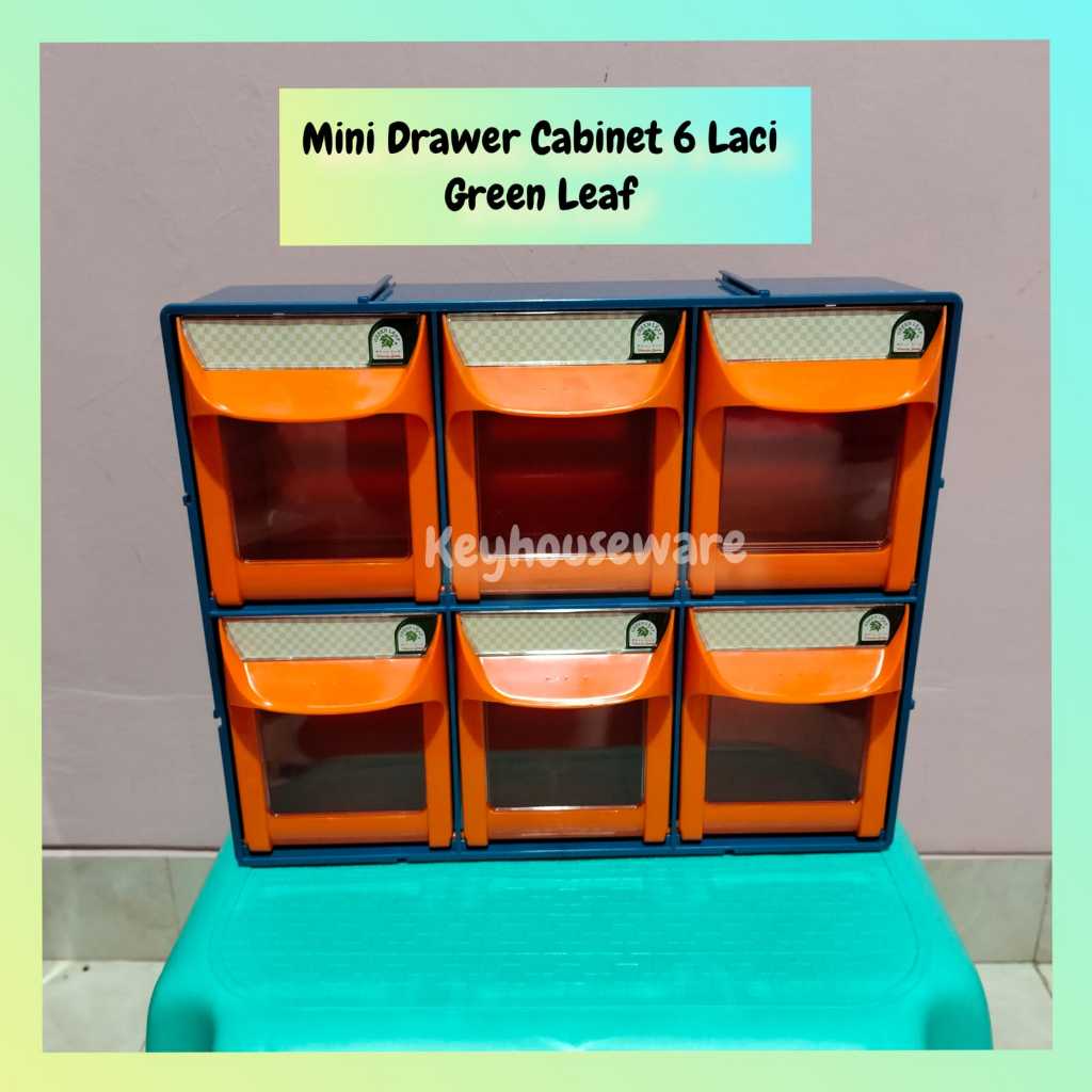 Jual Mini Drawer Cabinet Laci 6 Laci / Rak Komponent 6 Laci / GREEN ...