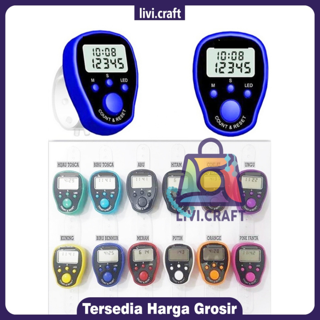 Jual Tasbih Digital Mini LED Tanggal + JAM / Tasbih Mini Electric ...