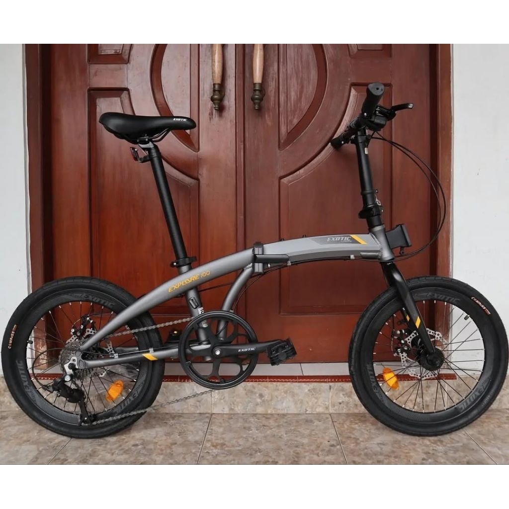 Jual SEPEDA LIPAT EXOTIC EXPLORE 100 ALLOY UKURAN 20 INCHI KONDISI BARU ...