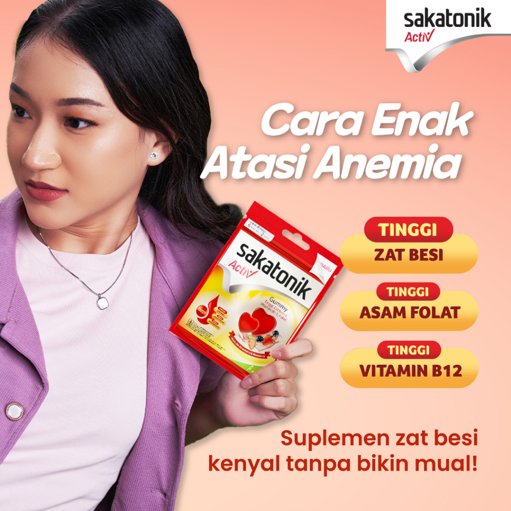 Jual Sakatonik Activ Gummy - Multivitamin Zat Besi | Shopee Indonesia