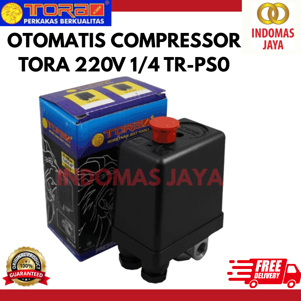 Jual TORA Kompresor Otomatis 1 Arah - Pressure Switch 220V | Shopee ...