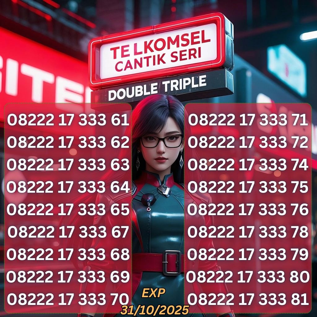Jual Nomor Cantik Telkomsel Seri DOUBLE TRIPLE 08222 17 333 XX Harga 44ribu | Shopee Indonesia