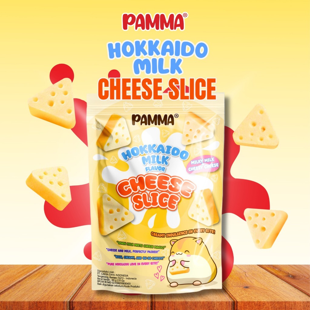 Jual [BEST] Pamma Hokkaido Milk Flavor Cheese Slice 60g - Snack Keju terbuat dari susu Hokkaido ...