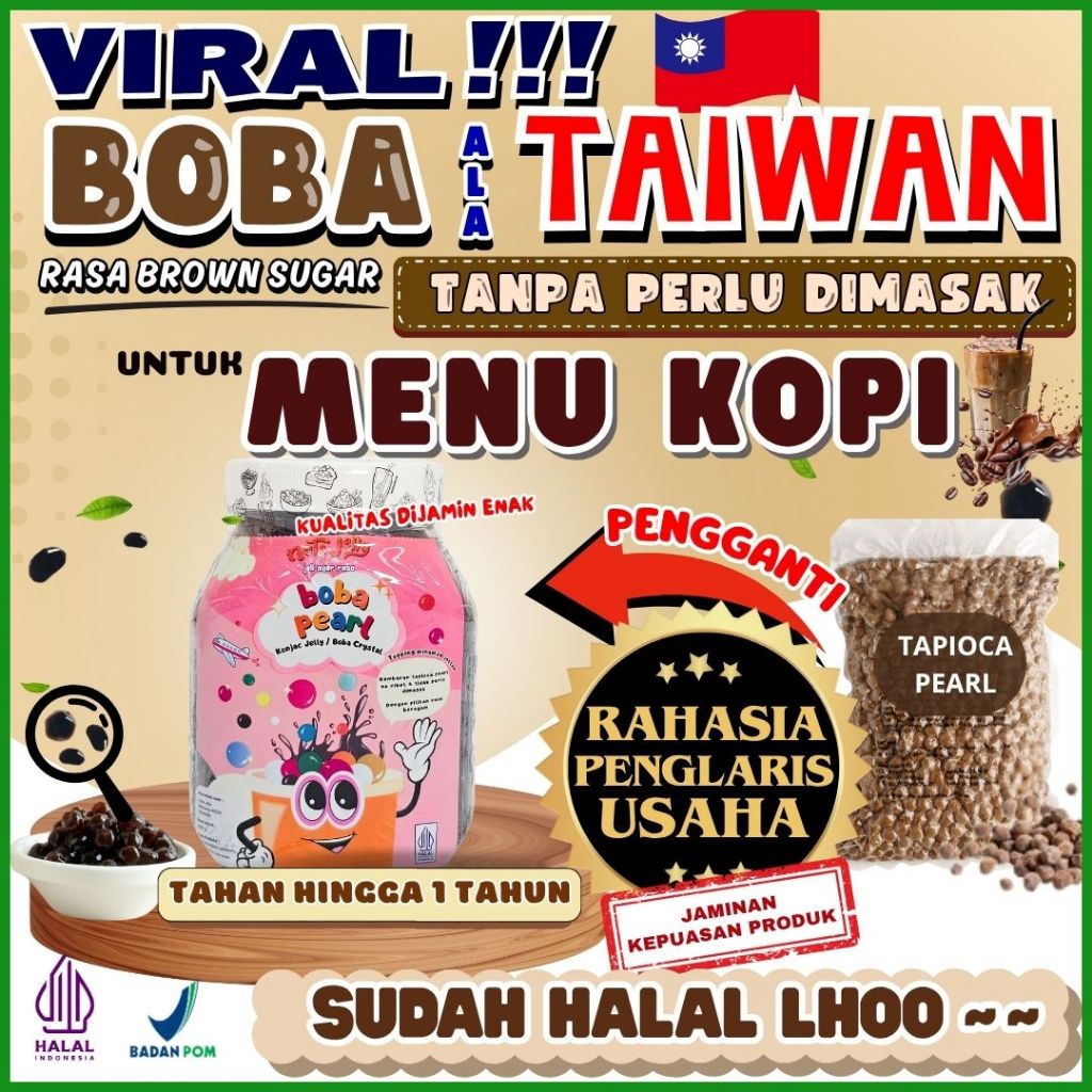 Jual BobaTapiocaPearlSiapSajiPerpaduan CAP NONA Susu Kental Manis ...