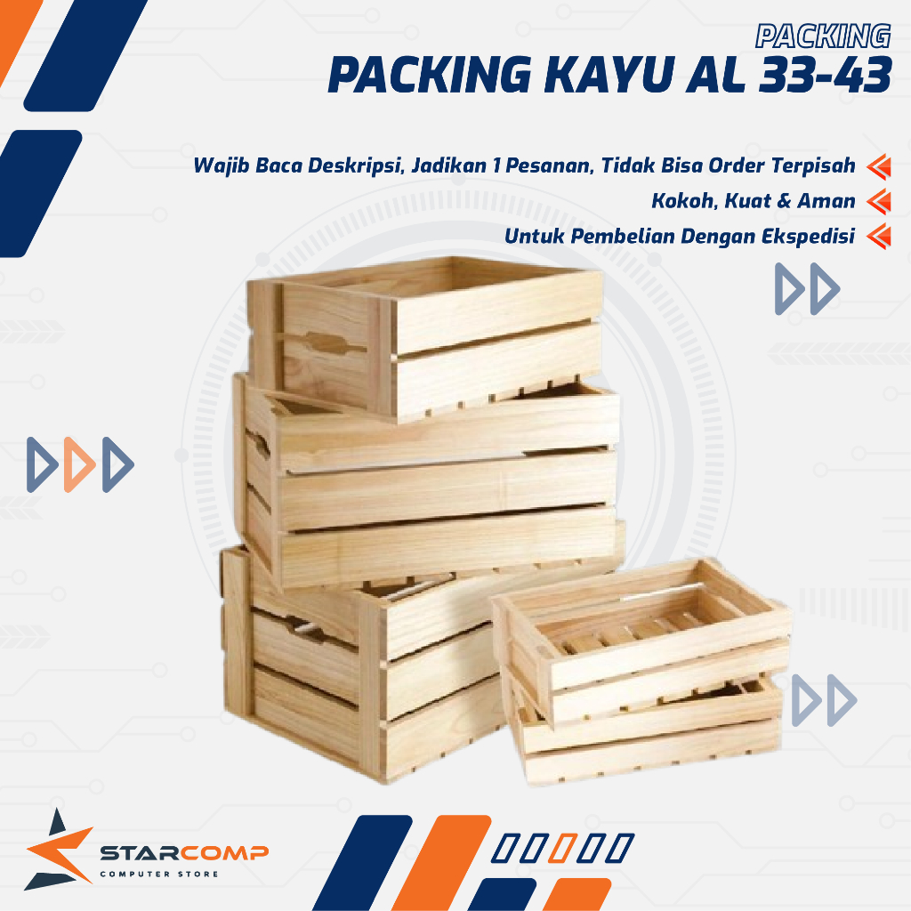 Jual STARCOMP Packing Kayu AL33-43 untuk Monitor 33-43 | Shopee Indonesia