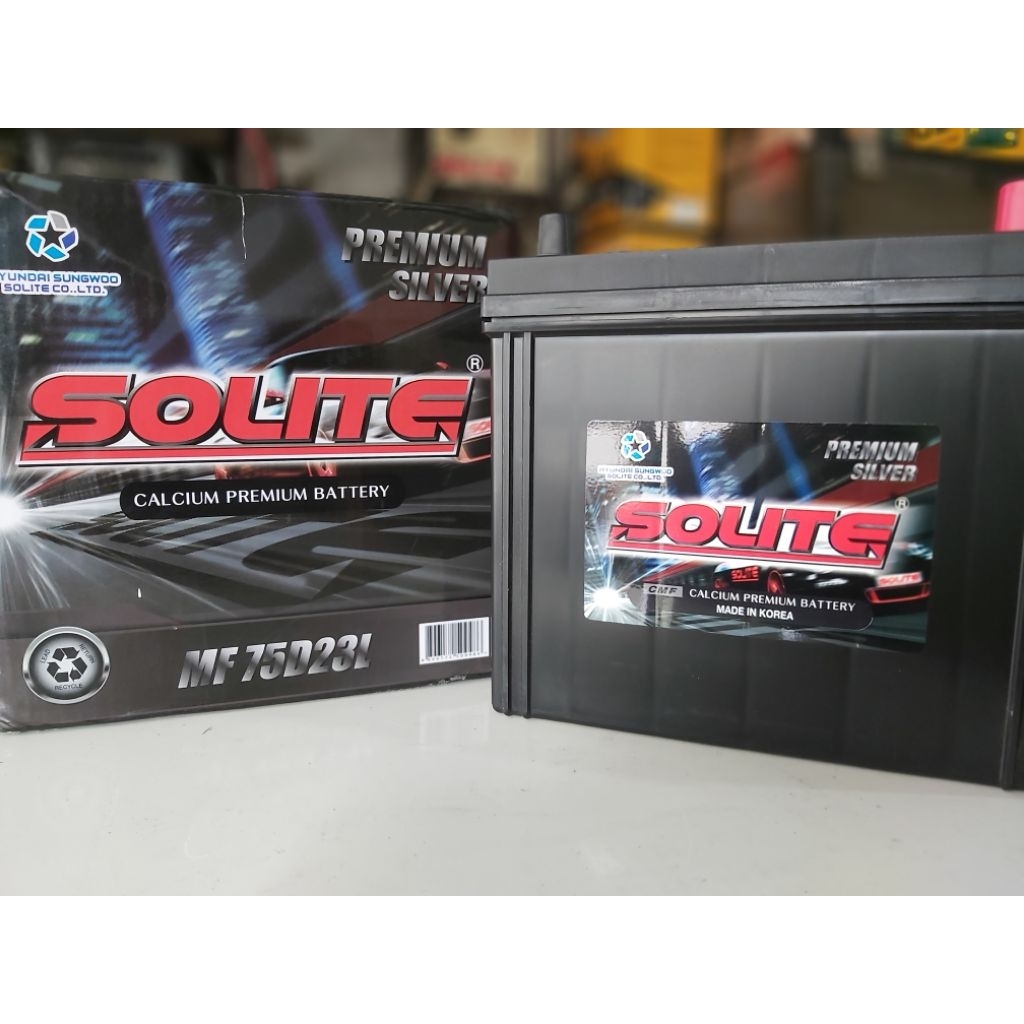 Jual BATTERY AKI KERING SOLITE(MADE IN KOREA)75D23L/55D23L(12V-60AH ...