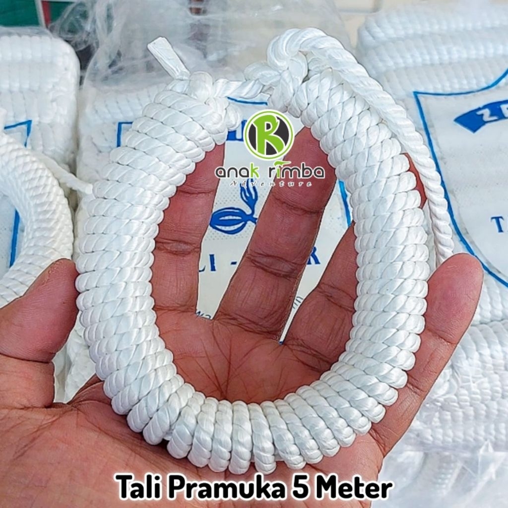 Jual TALI PRAMUKA 5 METER TALI KOOR TALI MARLON | Shopee Indonesia