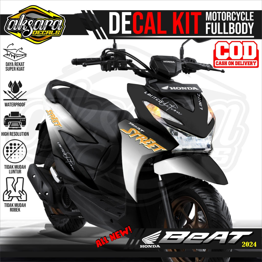 Jual COD DECAL STICKER FULL BODY MOTOR HONDA BEAT STREET 2024 NEW ...