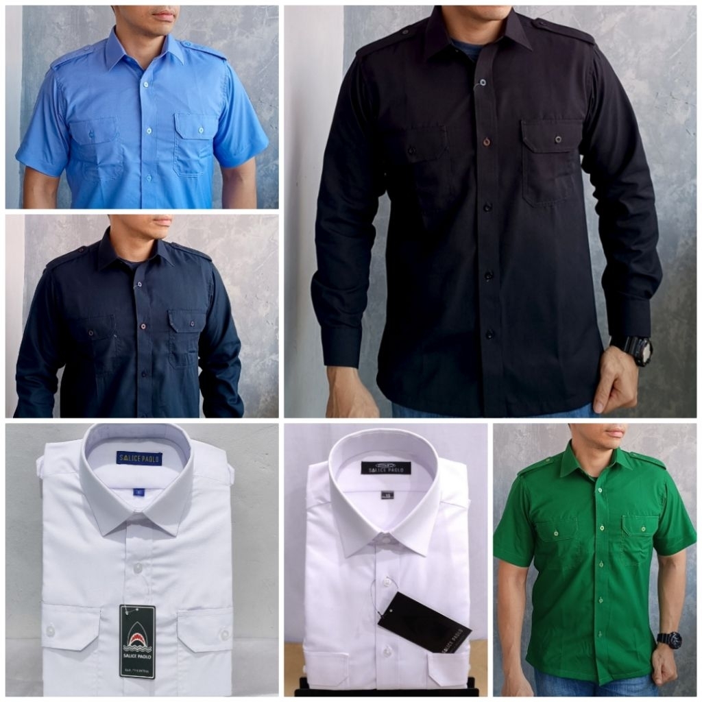 Jual Kemeja Pilot Exclusive Putih & Hitam PDH Pangkat Salice Paolo ...