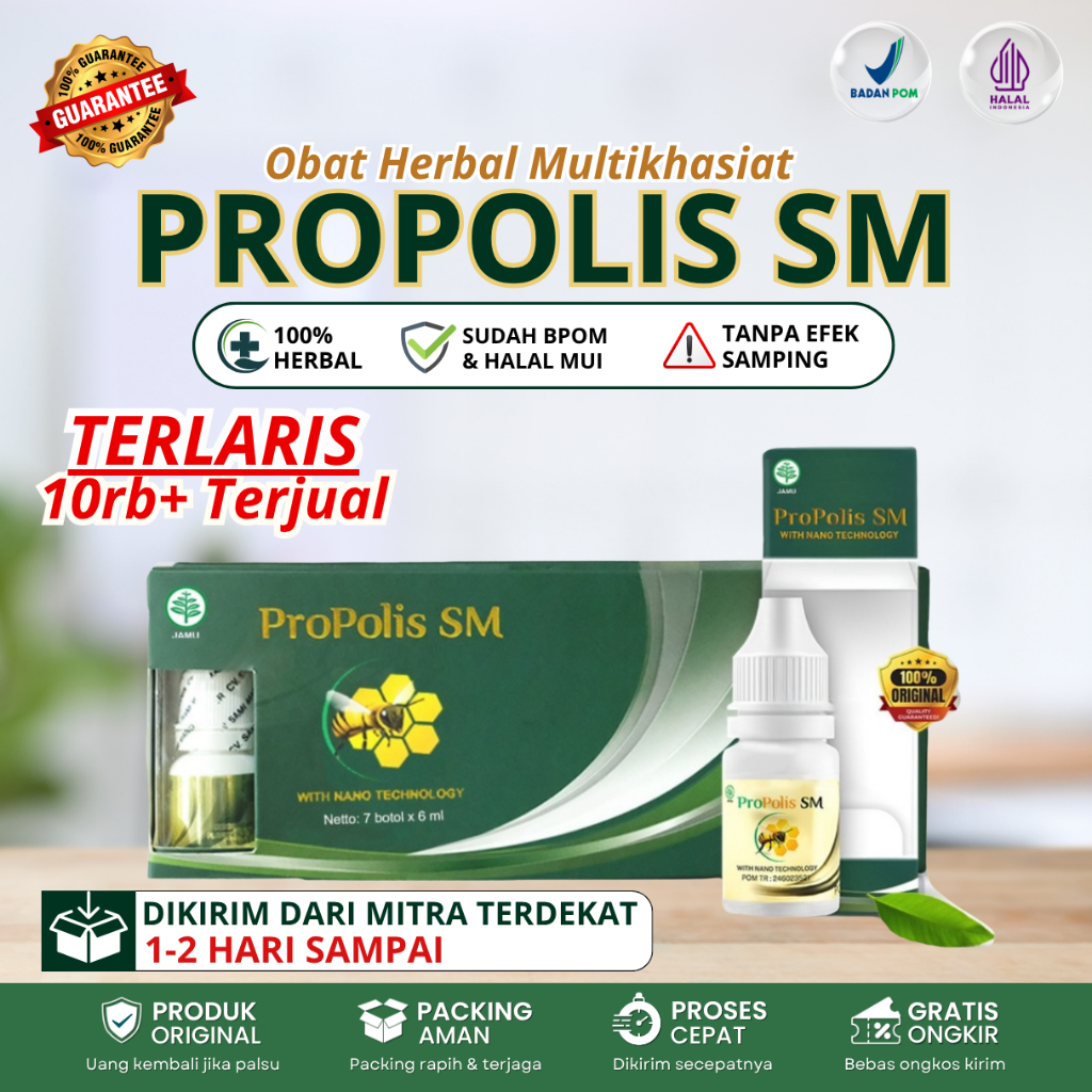 Jual PROPOLIS SM Multikhasiat isi 6ml - 1 HARI SAMPAI - DIJAMIN ASLI ...