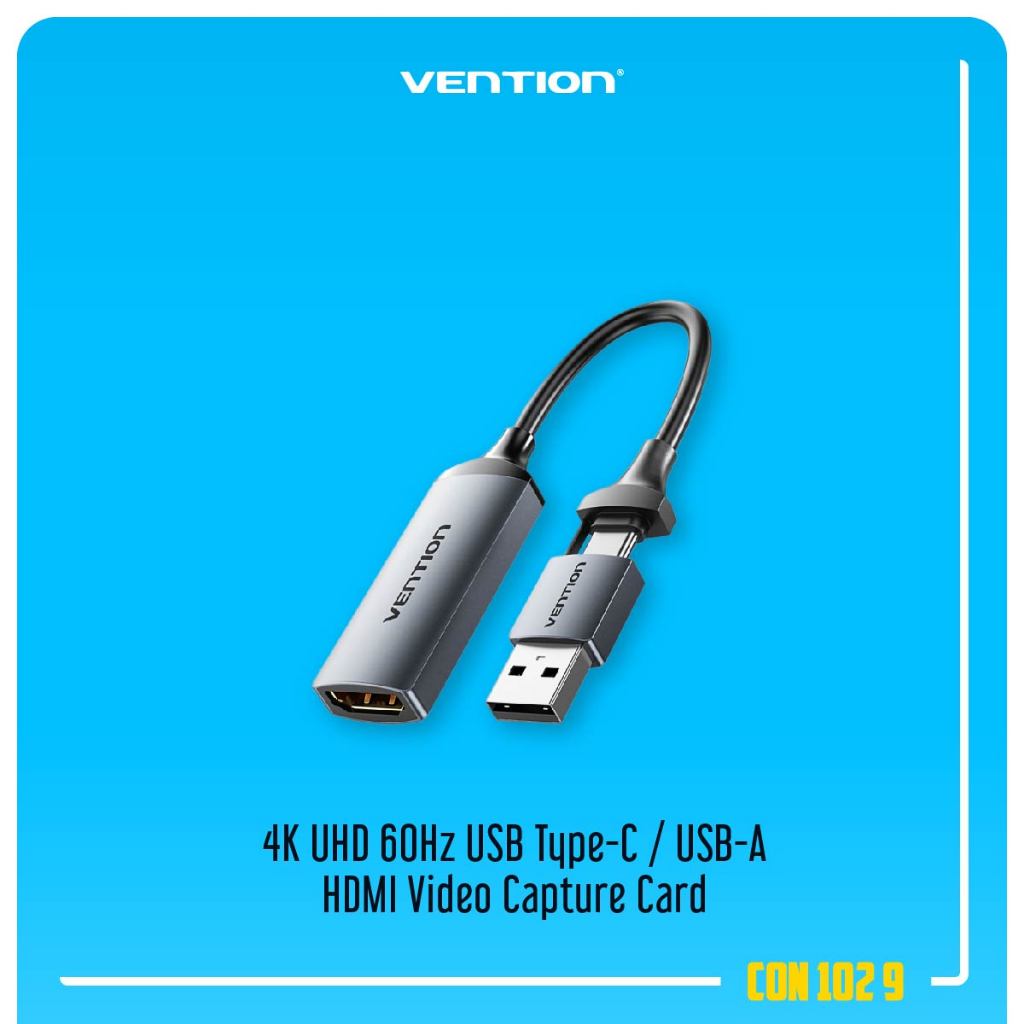 Jual Vention 4K UHD 60Hz USB Type-C / USB-A HDMI Video Capture Card ...