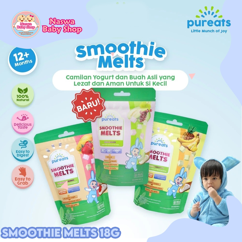 Jual Pureats Smoothie Melts Snack Yogurt Anak 1 thn+ 18g | Shopee Indonesia