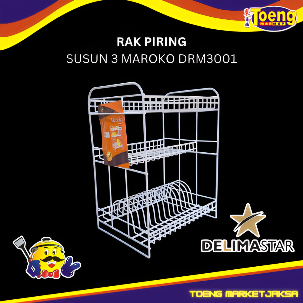 Jual RAK PIRING SUSUN 3 MAROKO DRM3001 DM/STAR | Shopee Indonesia