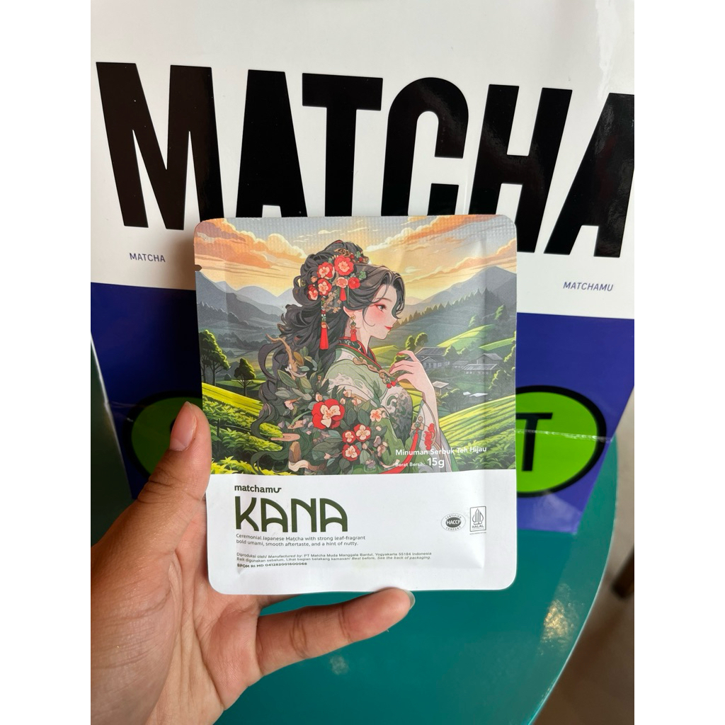 Jual KANA MATCHAMU CEREMONIAL GRADE 15G PURE MATCHA POWDER SACHET ...