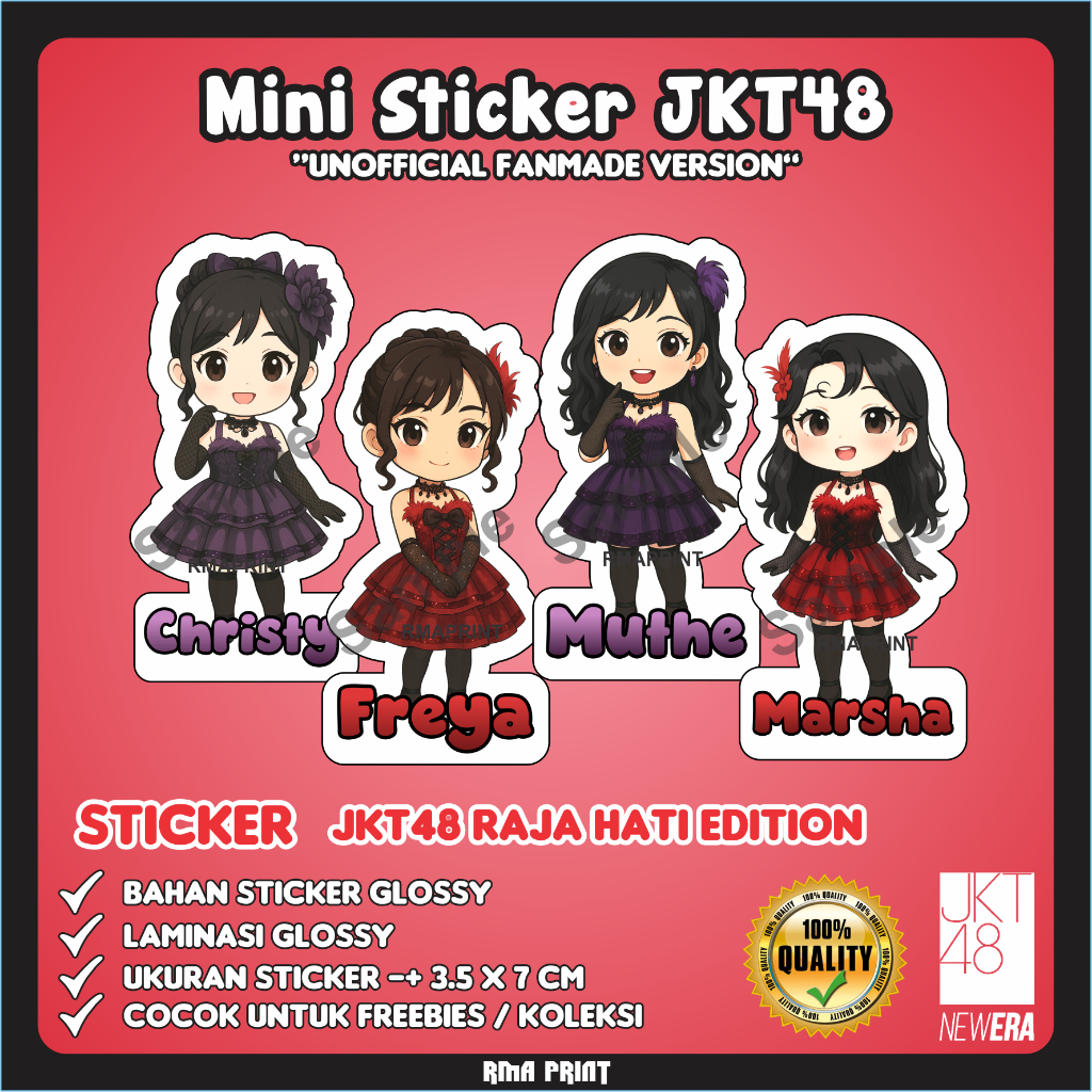 Jual Sticker Mini Jkt48 Raja Hati | Shopee Indonesia