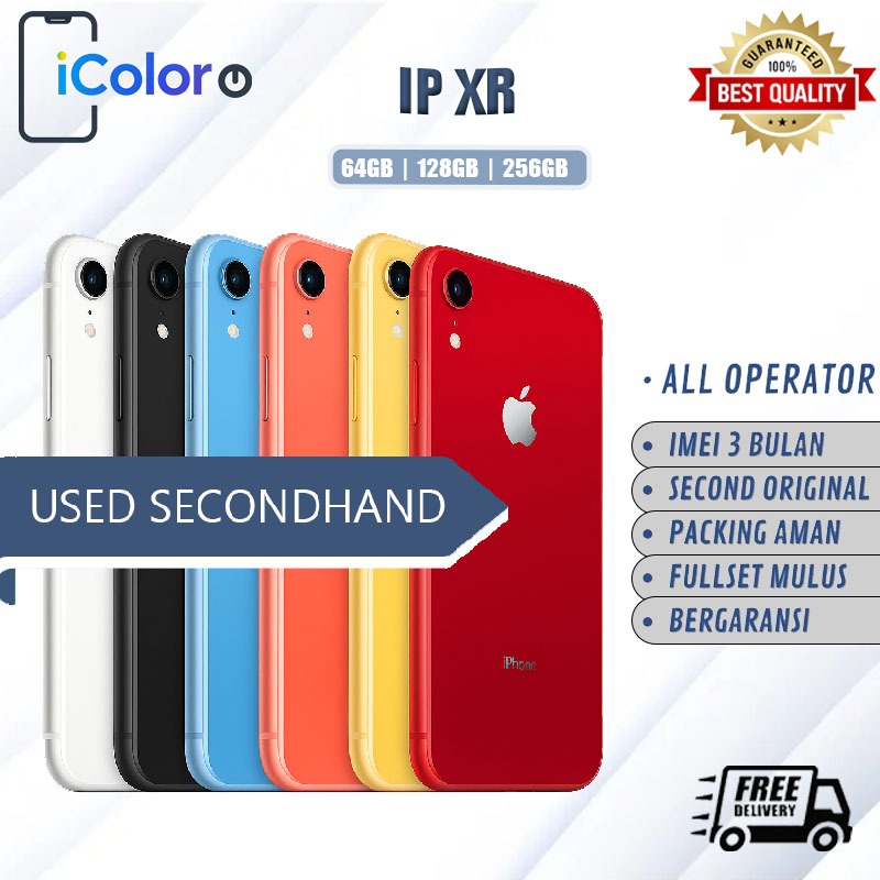 Jual XR 64GB/128GB/256GB Second BEKAS ORIGINAL 100% MULUS NORMAL FULLSET Kondisi Perfect ...