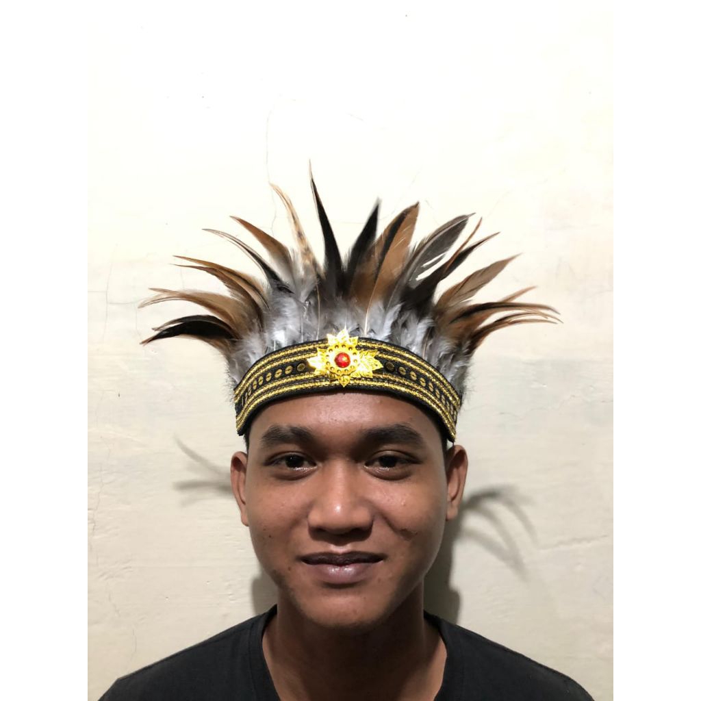Jual mahkota adat Dayak dan Papua cocok untuk semua acara | Shopee ...