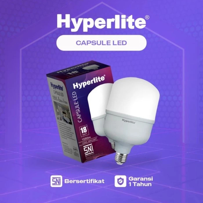 Jual LAMPU LED MURAH HYPERLITE CAPSULE CAHAYA PUTIH / LAMPU BOHLAM LED / SNI / LED MURAH ...