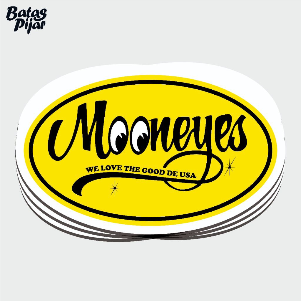 Jual Sticker Mooneyes - Cutting Sticker Vinyl Glossy Moon Eyes ...