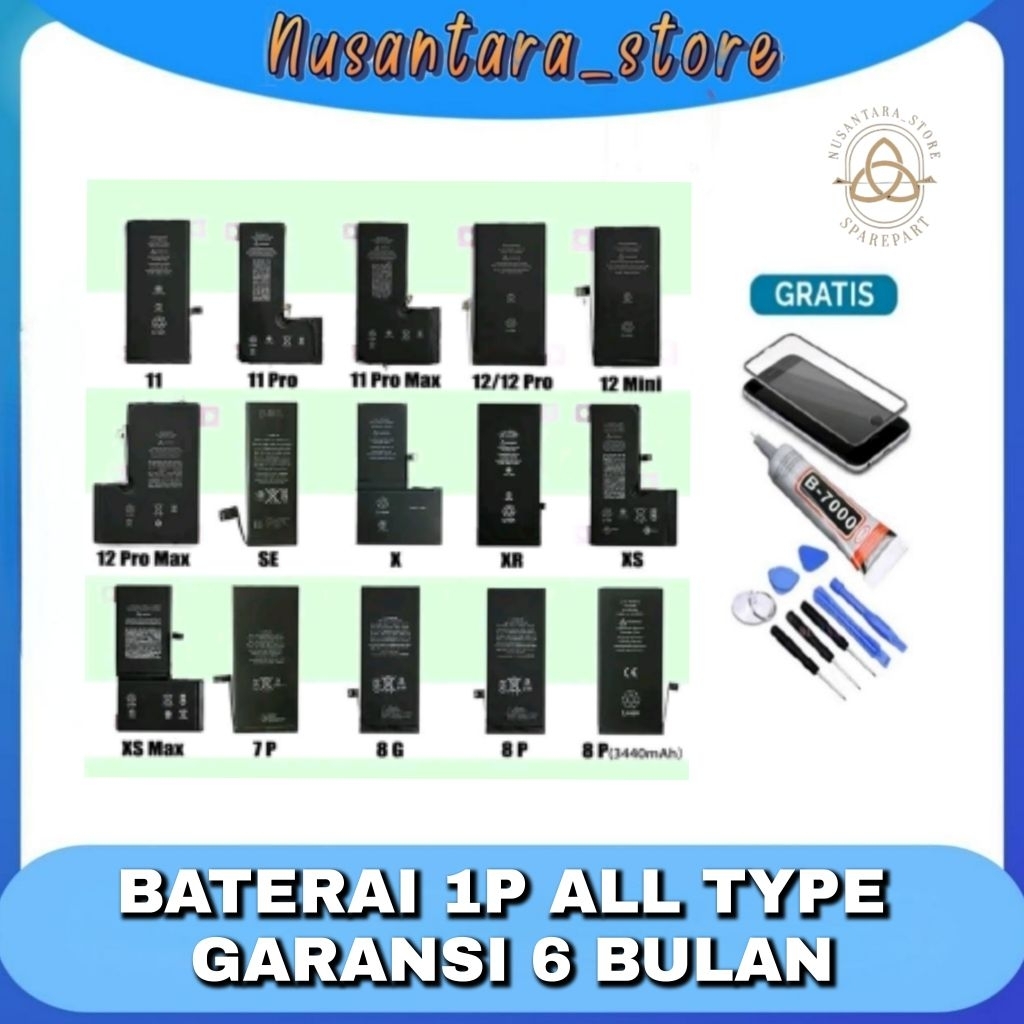 Jual BATTERY BATRE BATERAI IP 5s 5 6G 6S 6+ 6S+ 7 7+ 8 8+ X XR XS MAX ...