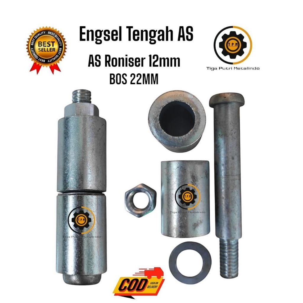 Jual ENGSEL TENGAH POLOS HANDERSON AS RONISER 12MM ENGSEL PINTU LIPAT ...