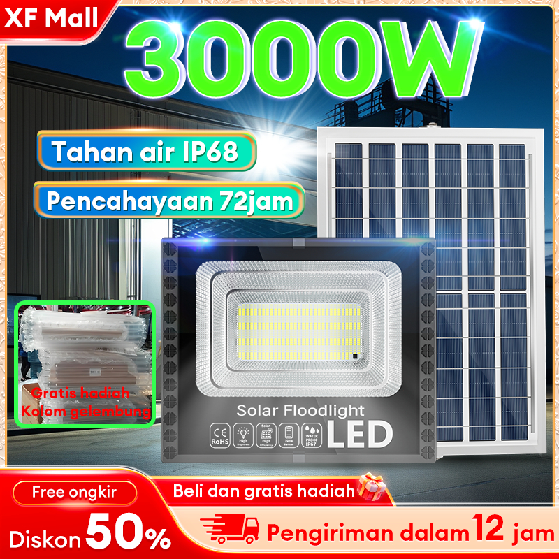 Jual Lampu tenaga surya outdoor otomatis nyala 3000W 1103 LED Ready ...