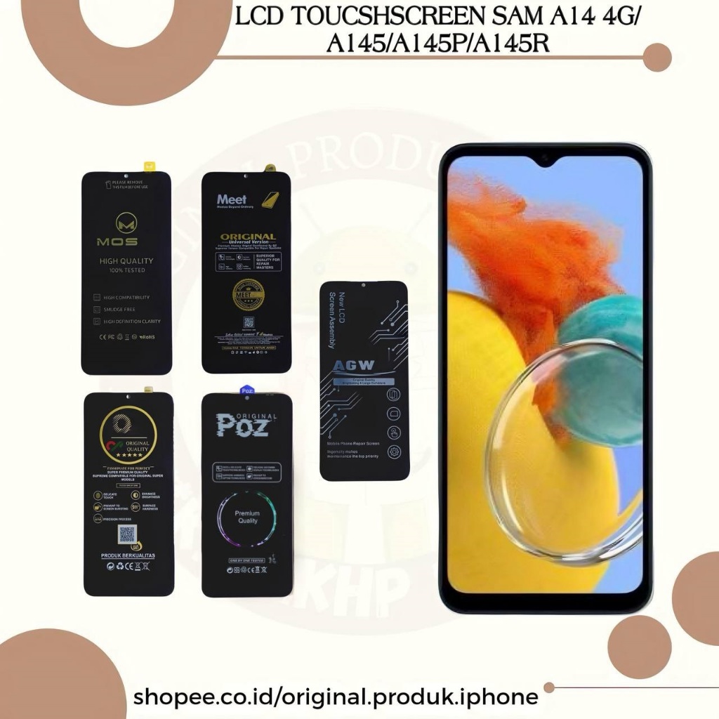 Jual LCD TOUCHSCREEN SAM A14 4G/A145/A145P/A145R FULLSET ORIGINAL ...