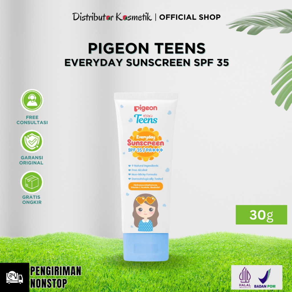 Jual [ AGEN RESMI ] PIGEON TEENS Everyday Sunscreen SPF 35/PA+++ 30ml ...