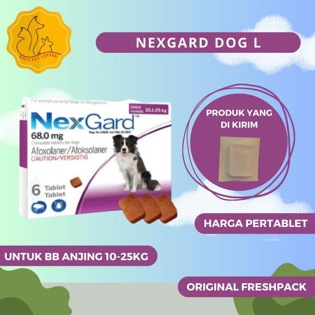 Jual FRESHPACK Nexgard Dog Size L Obat Kutu Cacingan / Cacing / Demodex Anjing Size Large 10 ...
