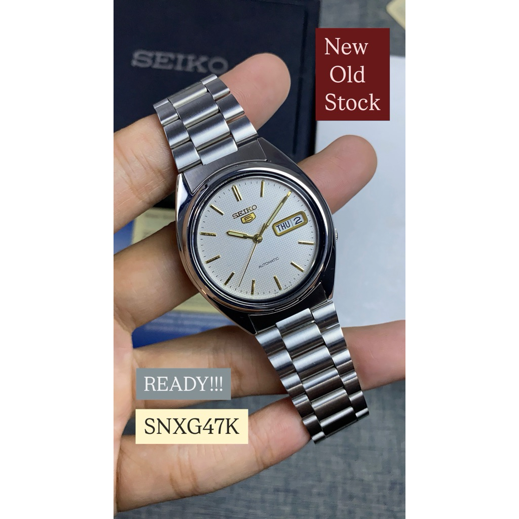 Jual SEIKO 5 AUTOMATIC SNXG47K NOS (New Old Stock) | Shopee Indonesia