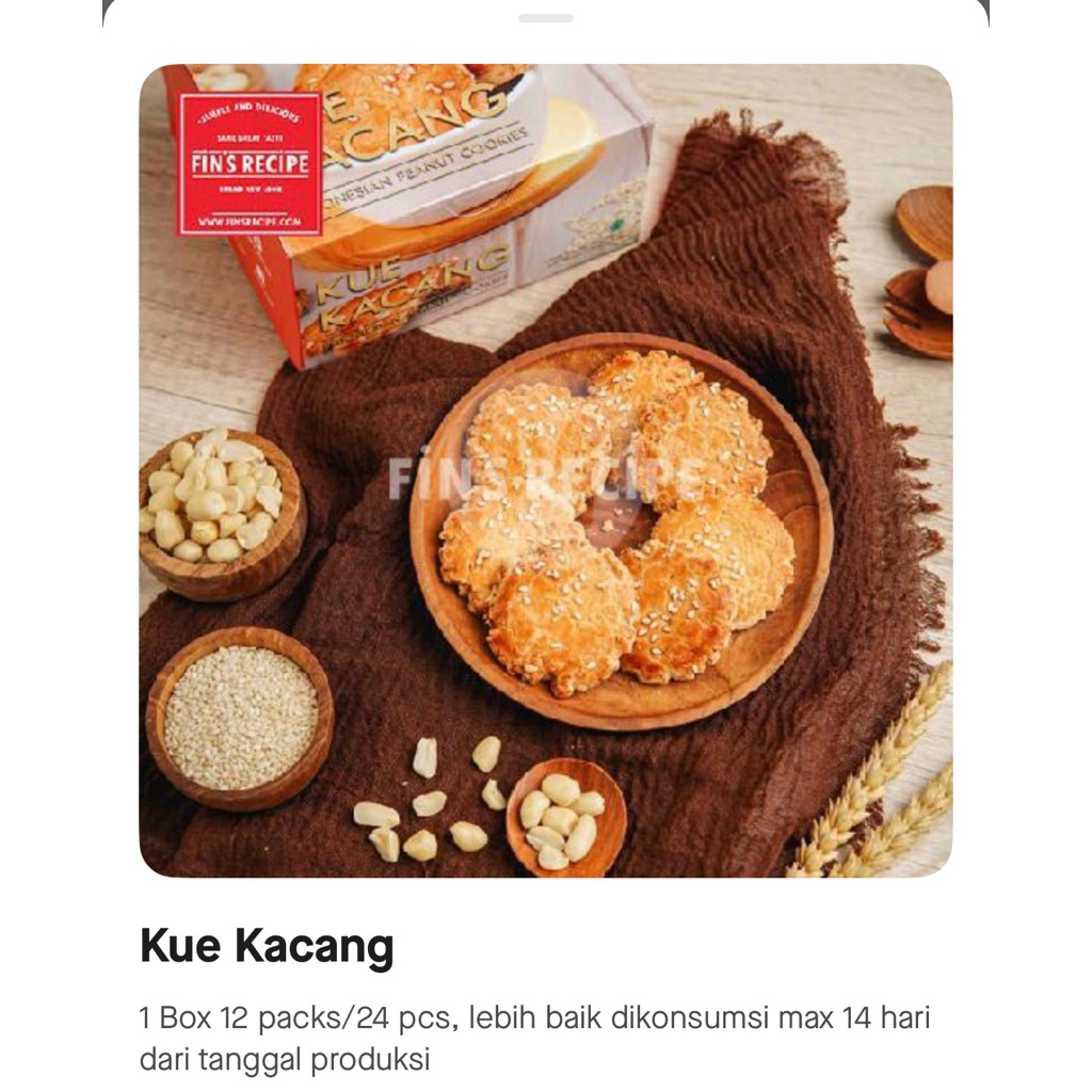 Jual Fin's Recipe Kue Kacang Jakarta | Shopee Indonesia