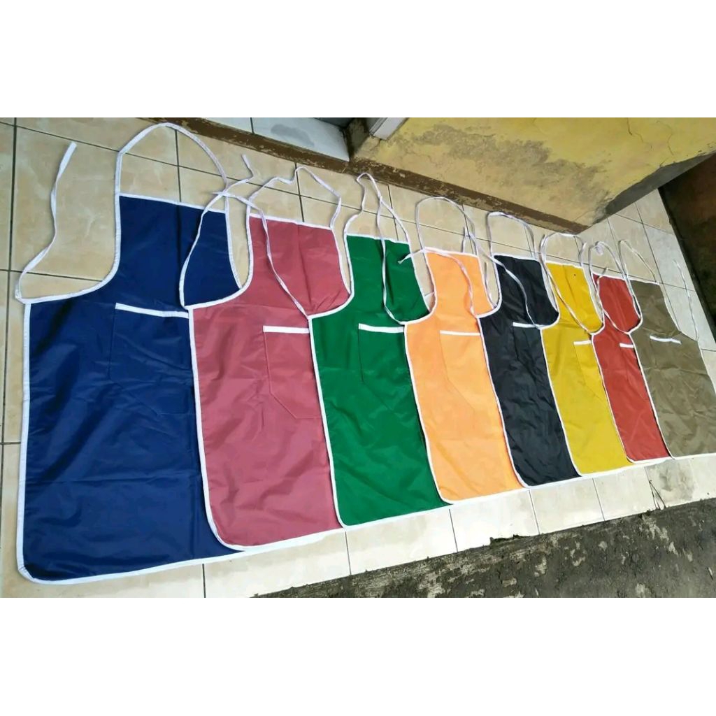 Jual Isi 1 kodi (20 Pcs) Celemek/Apron/Bahan Parasit Pvc/Anti Air ...