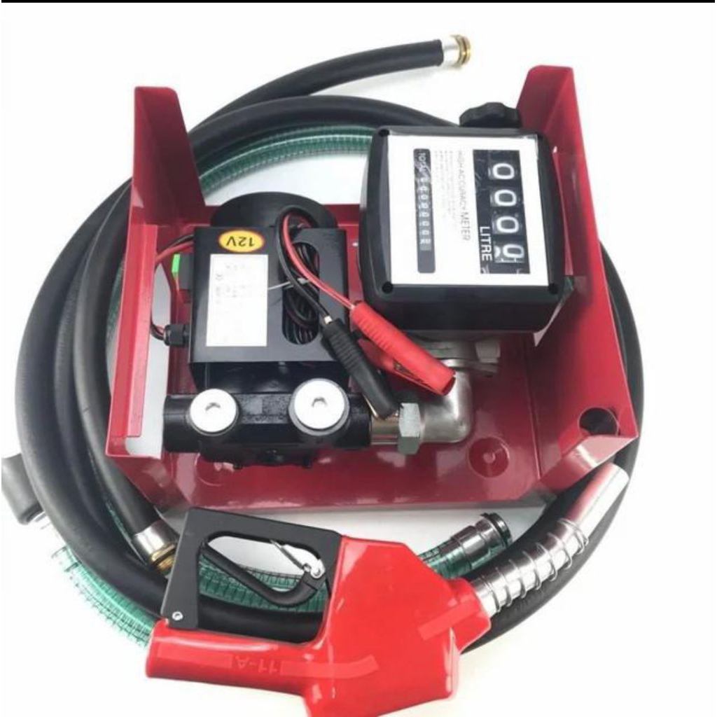 Jual Pompa Solar Pompa Transfer BBM Flow Meter Solar/ Oli DC 12V 70 Lpm ...